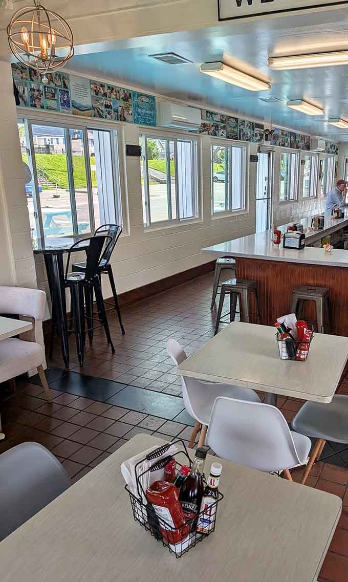 Bright windows, comfortable seating, and a view of the action&mdash;this is counter-service dining done absolutely right here.