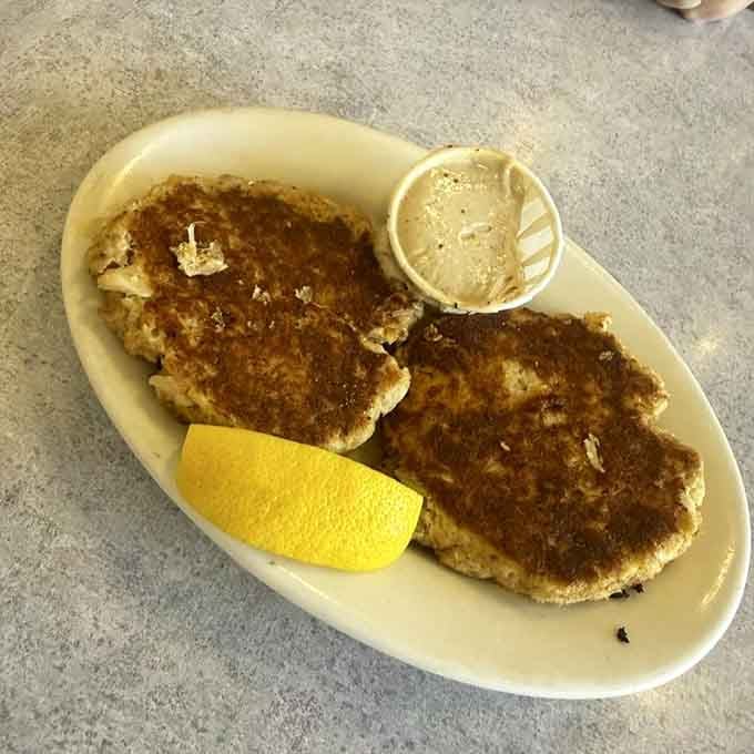 These crab cakes are packed with actual crab meat, not filler pretending to be seafood.