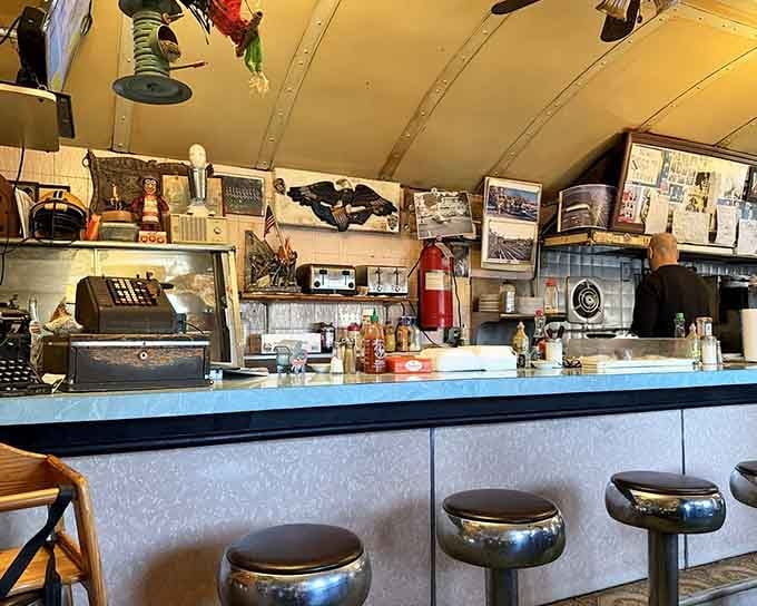 Those chrome stools have supported countless customers over the decades, each one seeking the same honest meal you're about to enjoy.