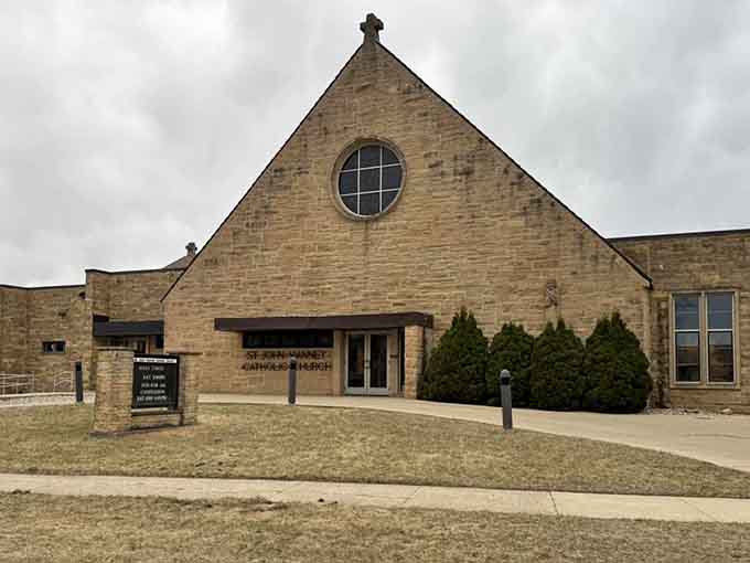 St. John Vianney Catholic Church serves the community with classic architecture that commands respect and admiration always.
