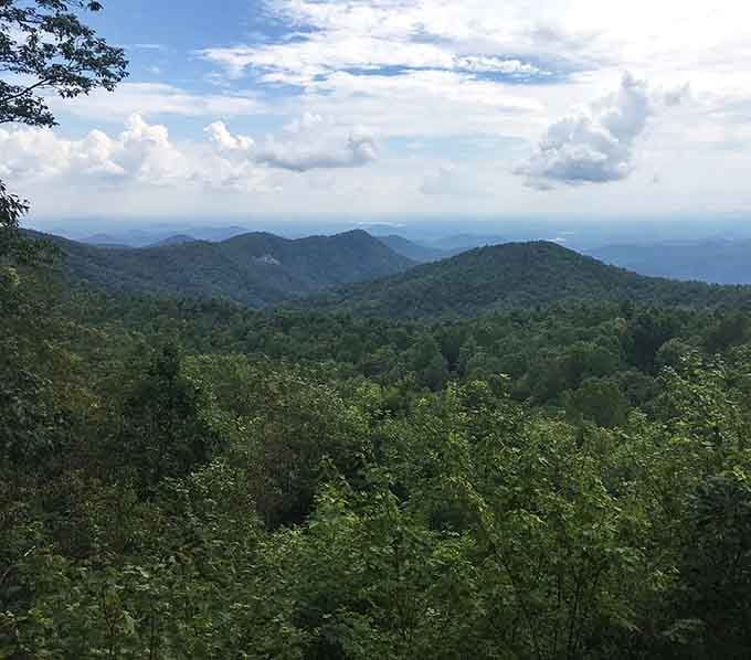 When the mountains layer like this, you understand why people write songs about these views.