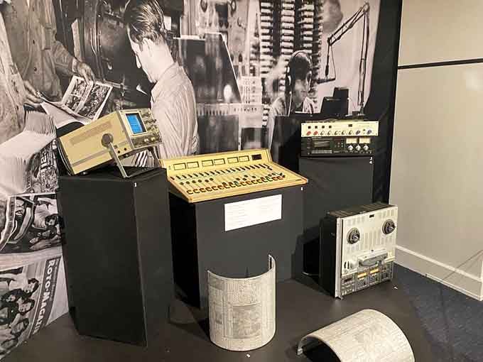 Old broadcasting equipment reminds us when news came from actual reporters, not your uncle's Facebook conspiracy theories.