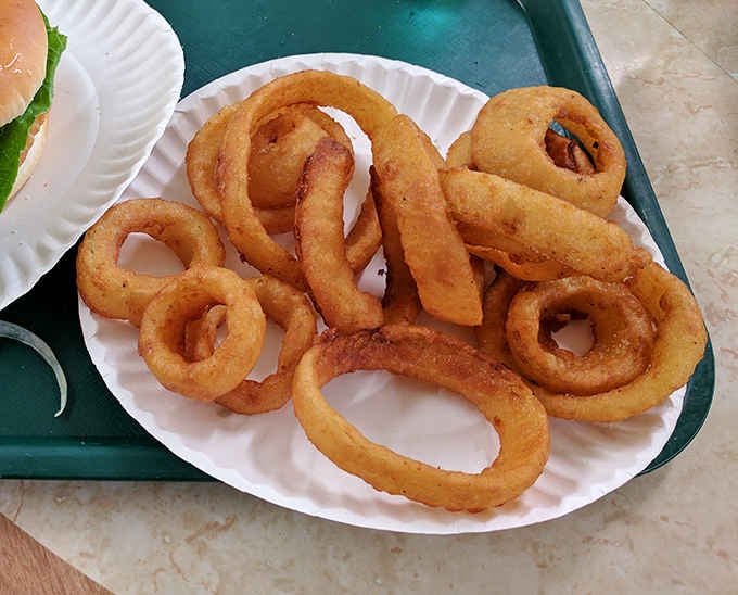 Golden onion rings that could make you forget every other side dish you've ever considered ordering.
