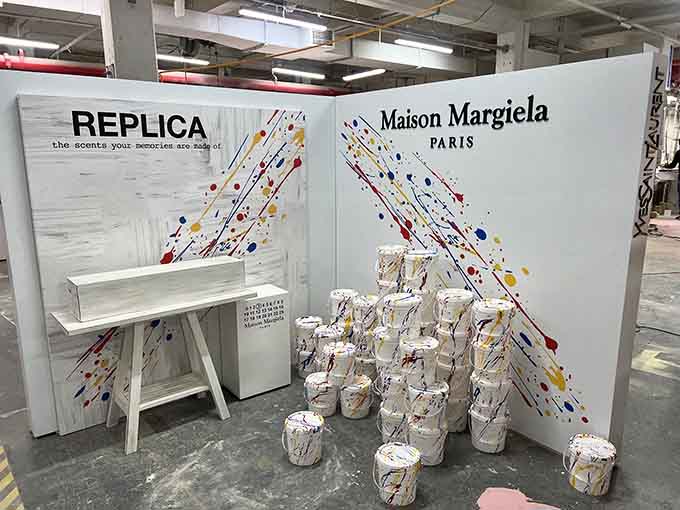 Designer candles from Maison Margiela sit casually among donations proving anything can show up in these bins.