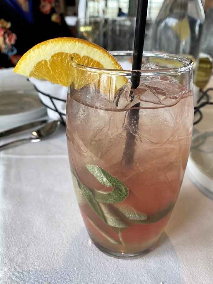 A refreshing mocktail with orange and sage proves you don't need alcohol for sophistication.