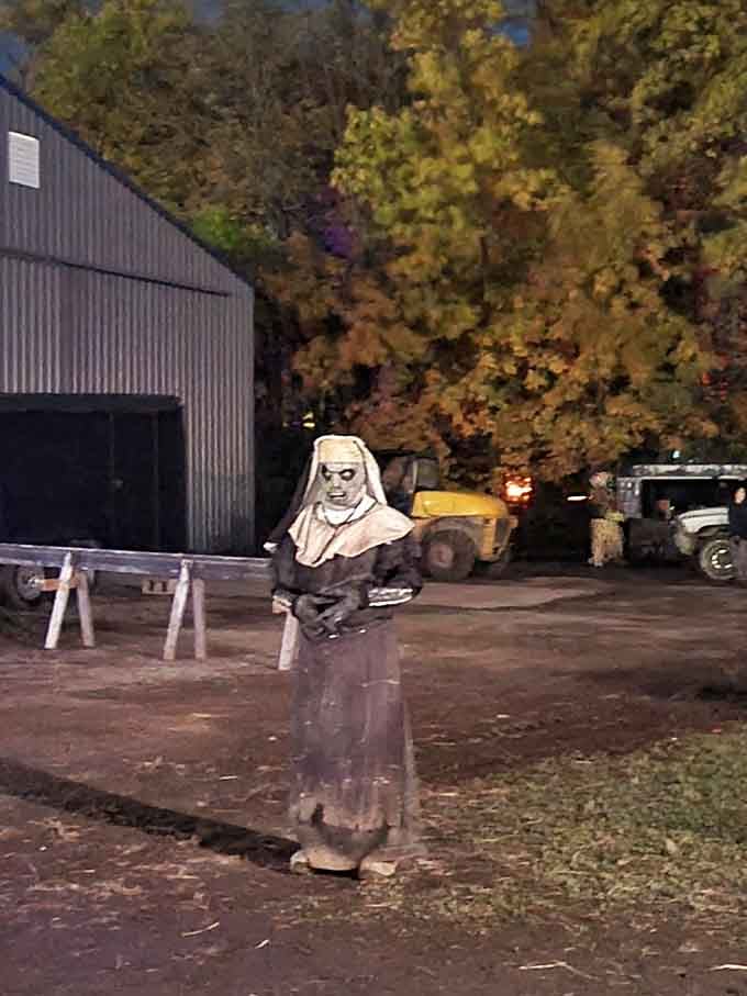 The nun costume hits that perfect sweet spot between religious imagery and absolute terror that nobody asked for.