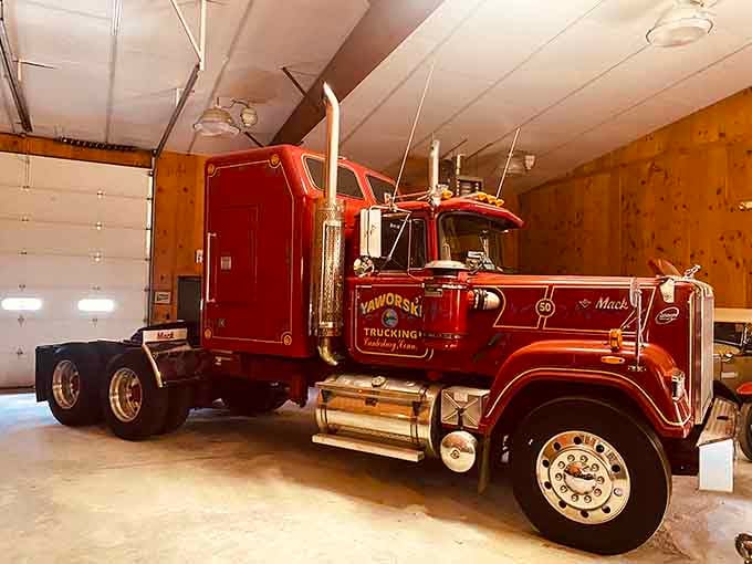 The Mack Super-Liner represents the golden age of long-haul trucking, when chrome was king.