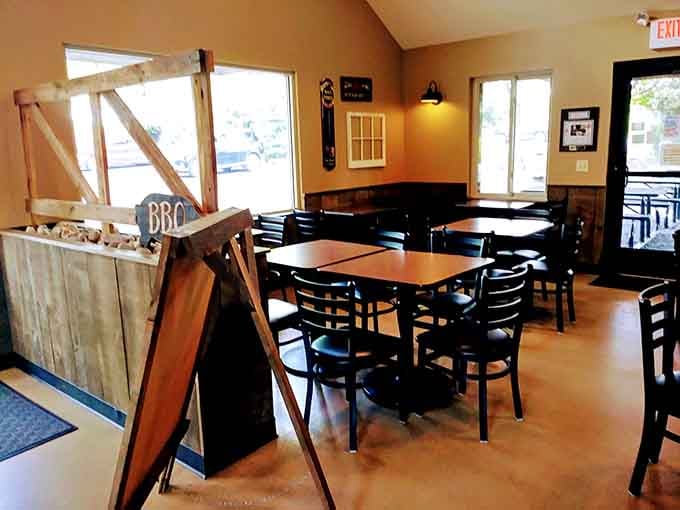 Rustic charm meets serious barbecue business in a space that feels welcoming from the moment you enter.