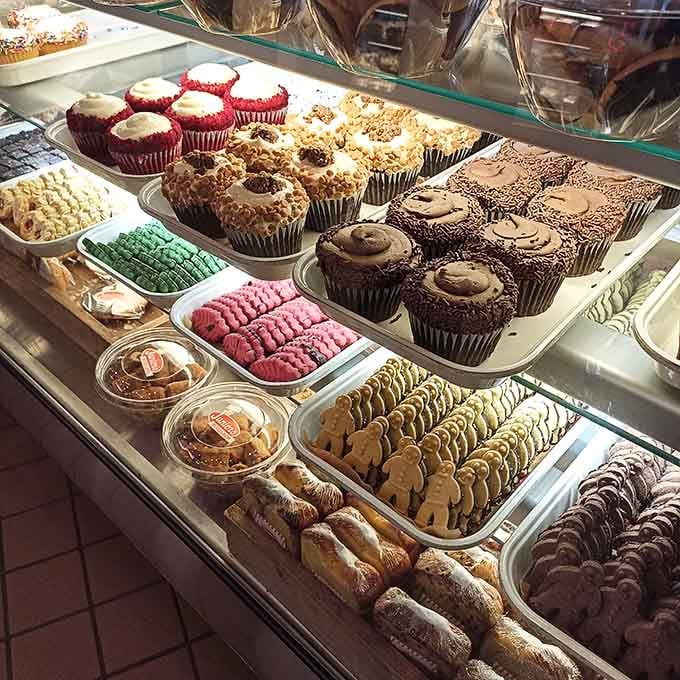 This bakery case is like window shopping, except everything you see can actually make you ridiculously happy today.