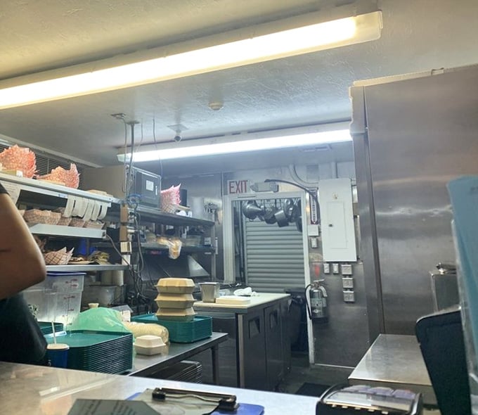 That working kitchen churns out plate after plate of seafood perfection without any fancy equipment or unnecessary drama here.