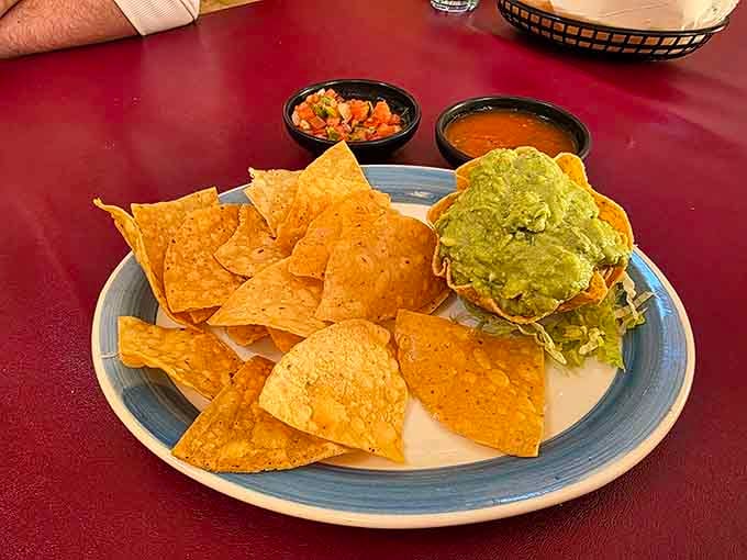 Fresh guacamole piled high next to crispy chips is the opening act that steals the show every single time.