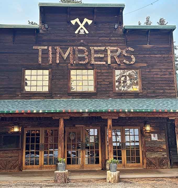 Timbers restaurant stands ready to feed hungry souls with rustic Western hospitality and serious steaks.