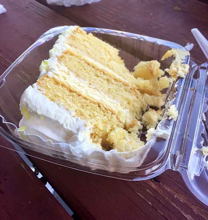 Fluffy lemon cake that provides the sweet ending your barbecue-filled afternoon absolutely deserves and demands right now.