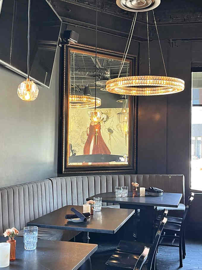 Plush banquettes and elegant artwork create an ambiance that's fancy enough for dates, relaxed enough for Tuesday nights.