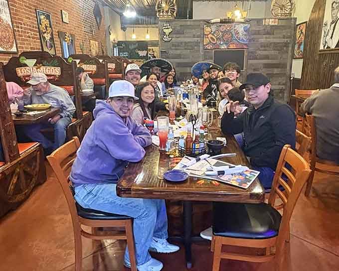 When the whole crew shows up for dinner, you know the food and atmosphere have earned their reputation in this community.