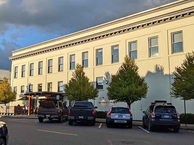 European charm meets Pacific Northwest hospitality in a building that photographs better than most people's vacation albums.