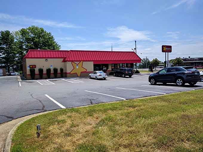 Sometimes a familiar red roof means comfort food exactly when you need it most on the road.
