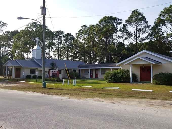 Small-town churches like this one anchor communities through hurricanes and remind us what matters most beyond beaches.
