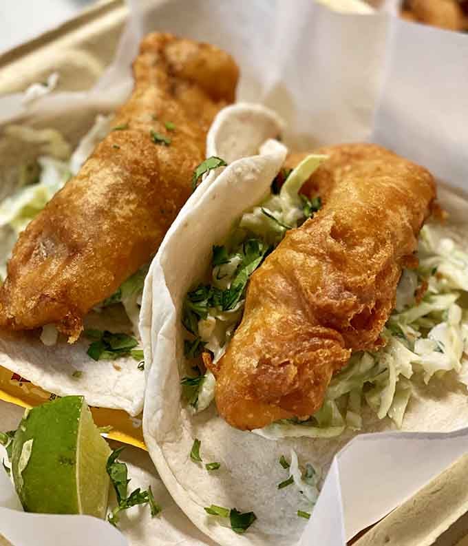 Crispy fish tacos wrapped in soft tortillas, because sometimes fusion is exactly what dinner needs.