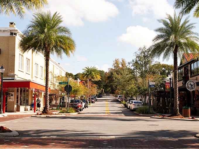 Palm-lined streets lead your eyes straight down to where the real Florida still remembers its manners.