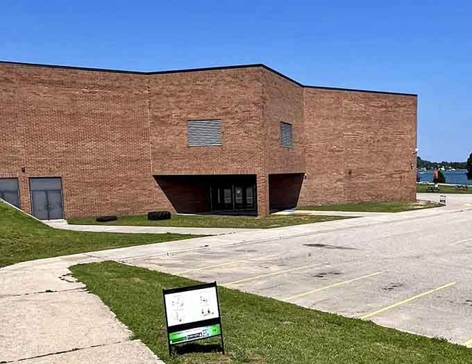 The Munising School Public Library serves the community with quiet dignity, because even affordable towns need culture.