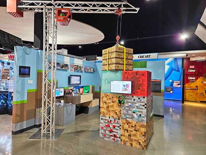 Minecraft comes to life in blocky, three-dimensional glory, making pixelated graphics suddenly seem intentional and artistic again.