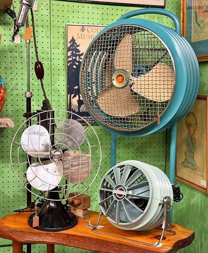 Vintage fans that actually moved air effectively, unlike those decorative modern ones that just look pretty.