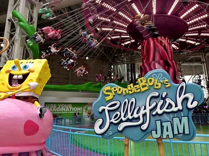 SpongeBob's Jellyfish Jam spins you around faster than Patrick chasing an ice cream truck downhill.