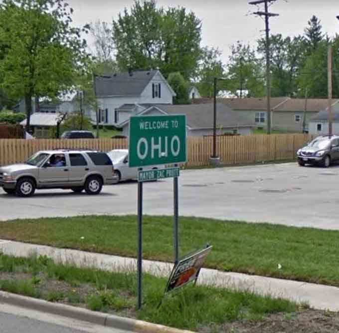 That modest little sign in a residential area proves Ohio welcomes you everywhere, not just on the fancy interstate highways and tollways.