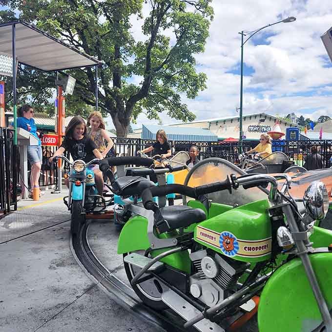 Motorcycle rides that let kids feel like rebels without actually worrying their parents too much, genius really.