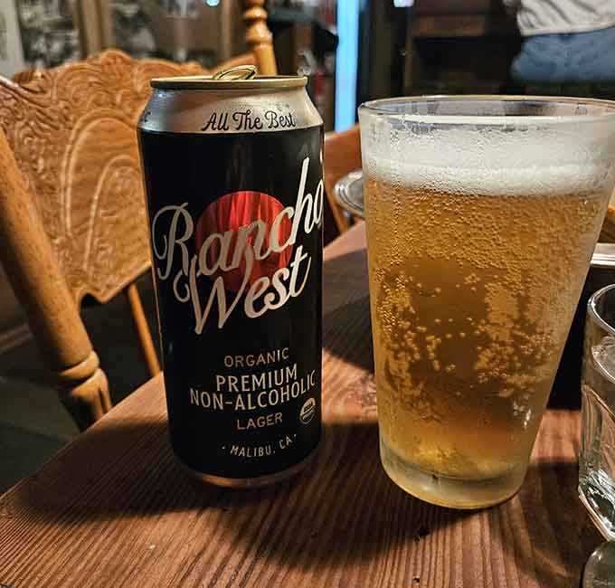 Ranch West non-alcoholic lager means designated drivers can still feel like they're part of the Wild West experience tonight.