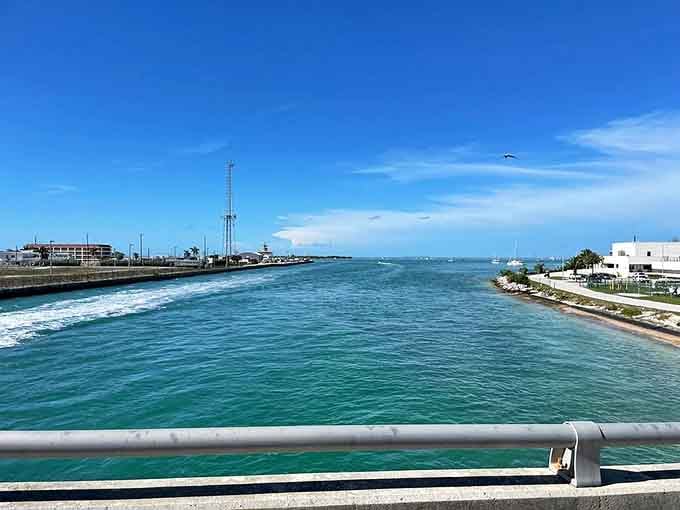 The channel view showcases water so clear you can practically see tomorrow's weather forecast reflected in it perfectly.