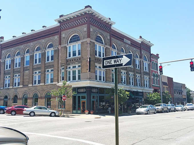 Historic storefronts on Third Street remind you that some things improve with age, like wine and Kentucky towns.