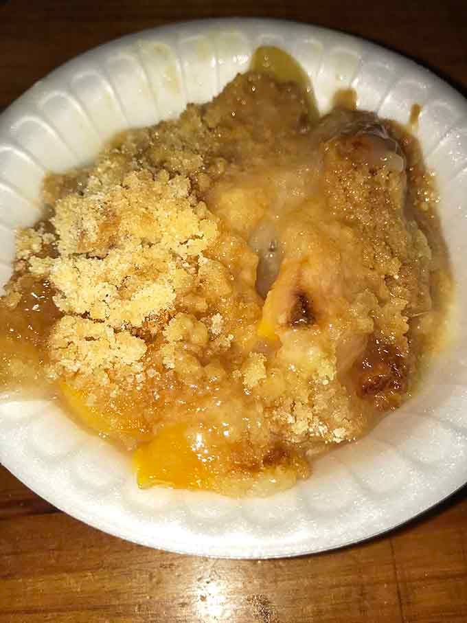 Cobbler with vanilla wafer crumble topping proves dessert doesn't need to be fancy to be fantastic.