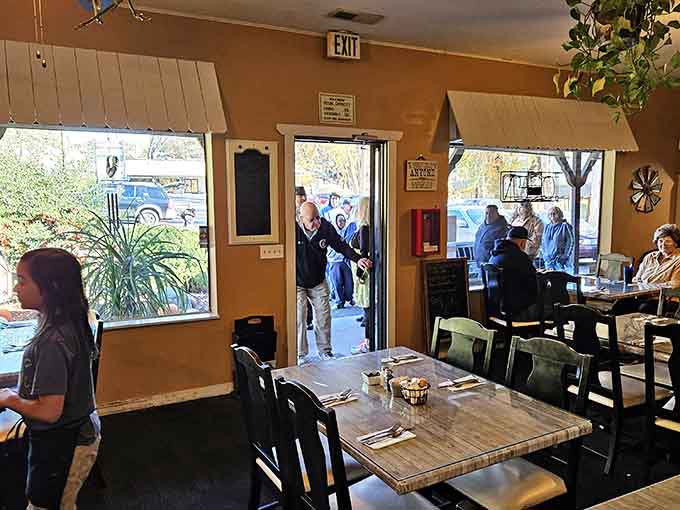 When there's a line out the door, you know the locals have spoken and they're saying something good.