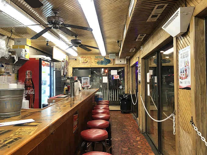 Red vinyl stools line the counter where generations have sat, eaten, and left completely satisfied with life.