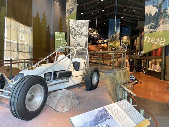 Race cars that climbed Pikes Peak when "safety features" meant hoping for the best and holding on tight.