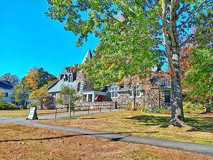 The Petersham Memorial Library stands proud, reminding us that books still matter in our digital age.