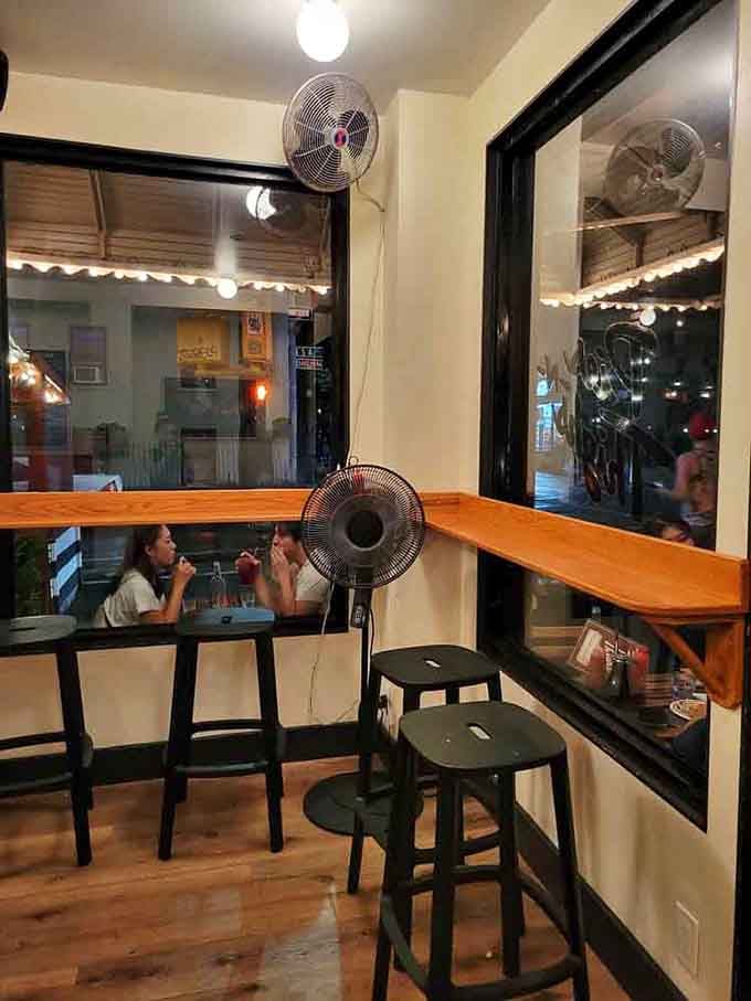 Corner location with that classic awning makes this spot look like it wandered up from Memphis and decided to stay forever.