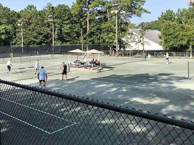 Tennis courts where the scenery is so beautiful, losing doesn't sting quite as much.