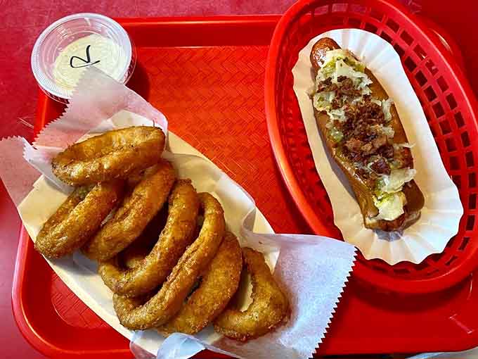 Golden onion rings that actually taste like onions, not just fried batter, are becoming a rare and beautiful thing.