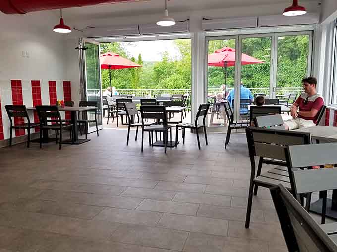 When the dining room looks this inviting, you know someone cares about more than just the food.