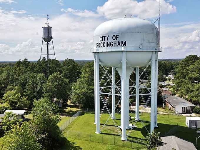 That iconic water tower stands tall like a lighthouse guiding travelers to discover what they've been missing.