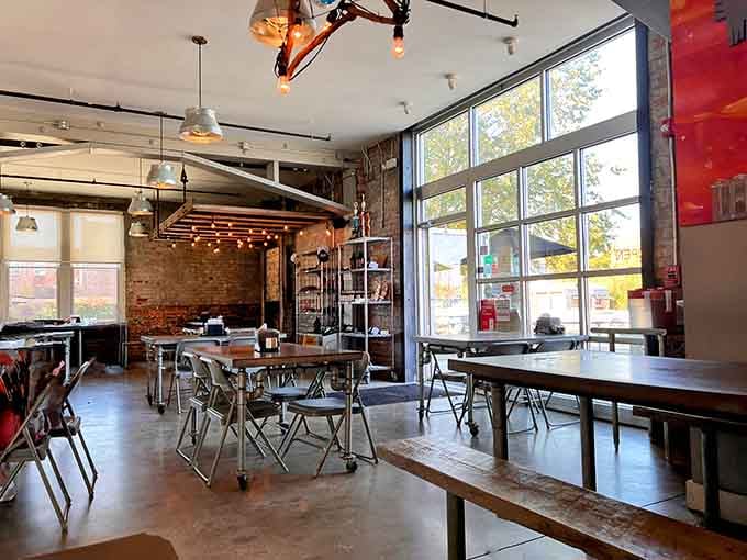 Large windows flood the space with natural light, making every meal feel like a celebration worth savoring.