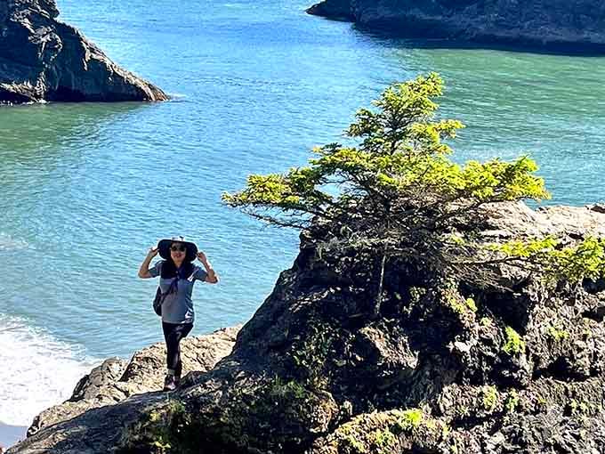 Exploring the rocky outcrops at low tide is like being a kid again, minus the scraped knees.