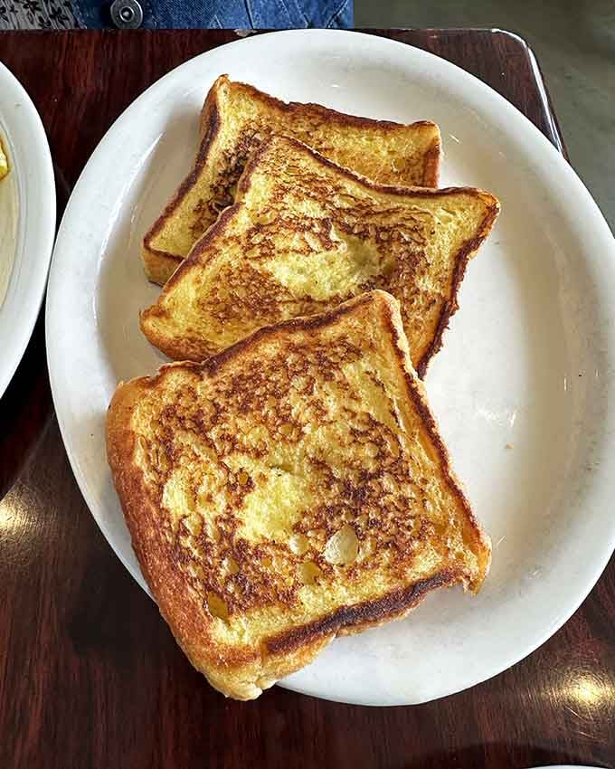 French toast that's golden perfection on a plate, making you question why you ever ate anything else.