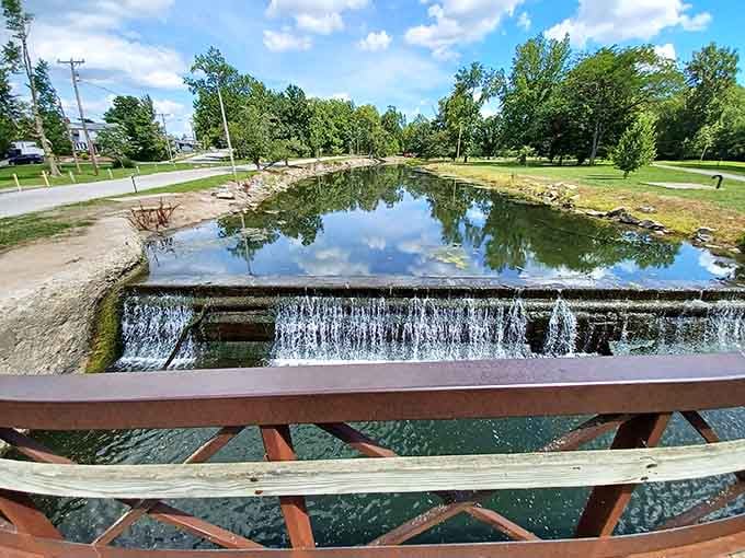 Highland Park's peaceful waterfall adds another layer of charm to an already delightful afternoon destination for families.