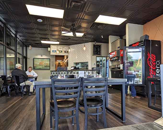 Clean lines, comfortable seating, and enough space to accommodate your entire extended family for pizza night chaos.