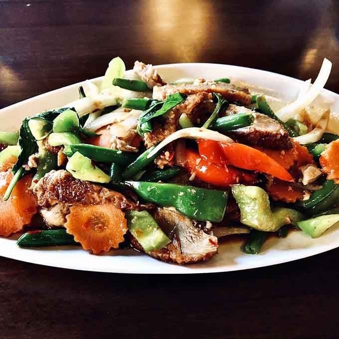 Spicy roasted basil duck that brings serious flavor firepower to your table without any apologies whatsoever.