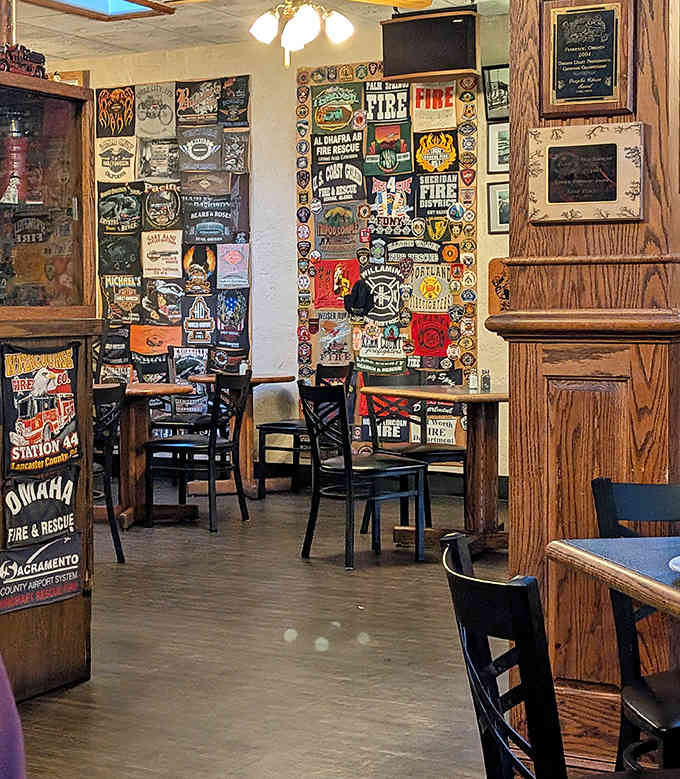 Every wall tells a firefighting story, and every table promises a meal worth remembering forever.